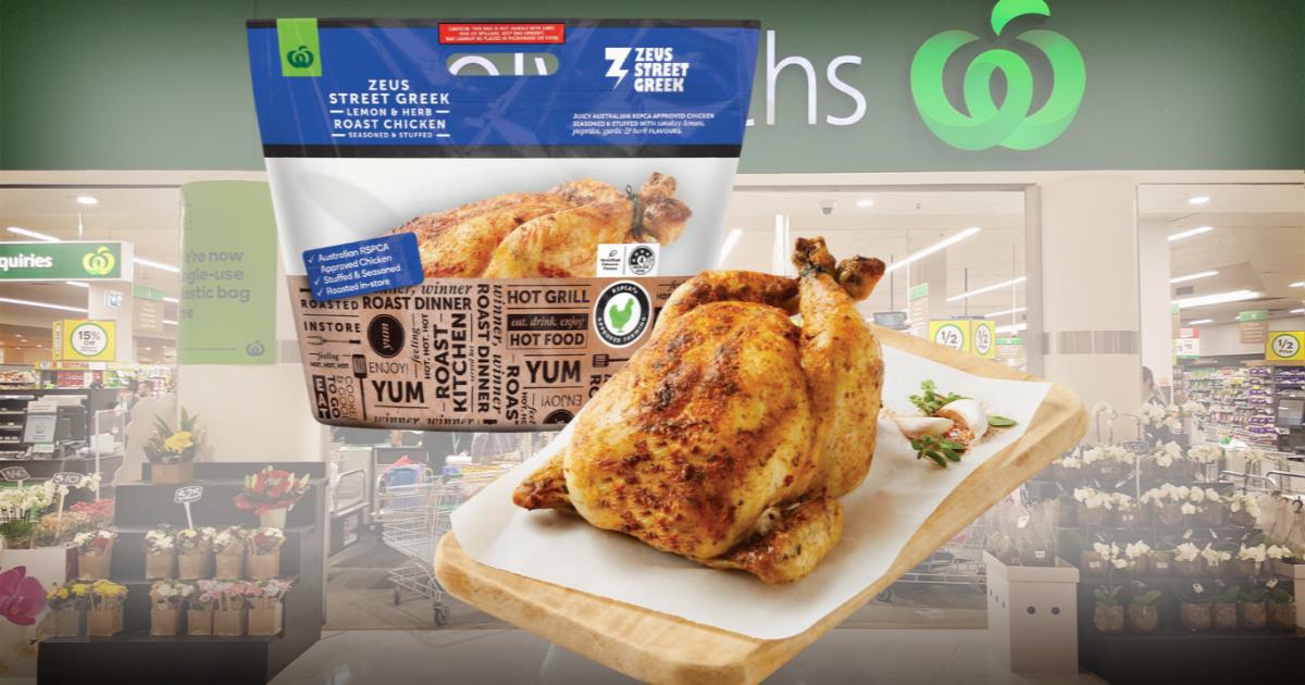Zeus Street Greek hot roast chicken arrives at Woolworths