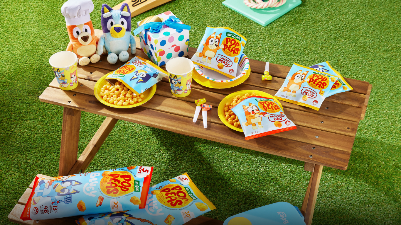 Majans brings Bluey to the lunchbox aisle with Infuzions Poppeas ...